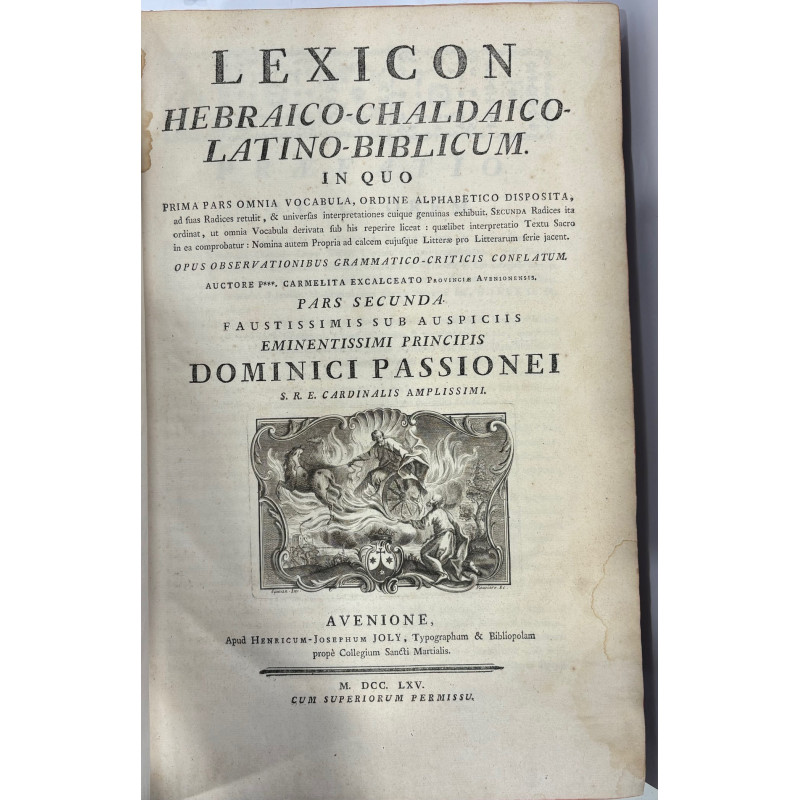 LEXICON HEBRAICO-CHALDAICO-LATINO-BIBLICUM